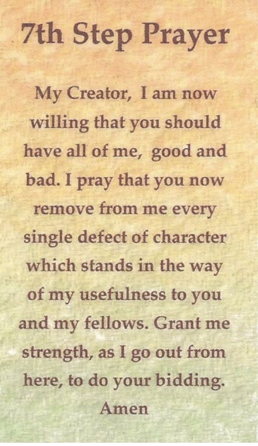 7th Step Prayer | SiS: Sisters in Sobriety